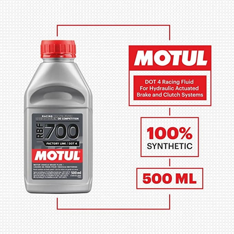 Motul RBF 700 Factory Line Fully Synthetic Racing Brake & Clutch Fluid ...